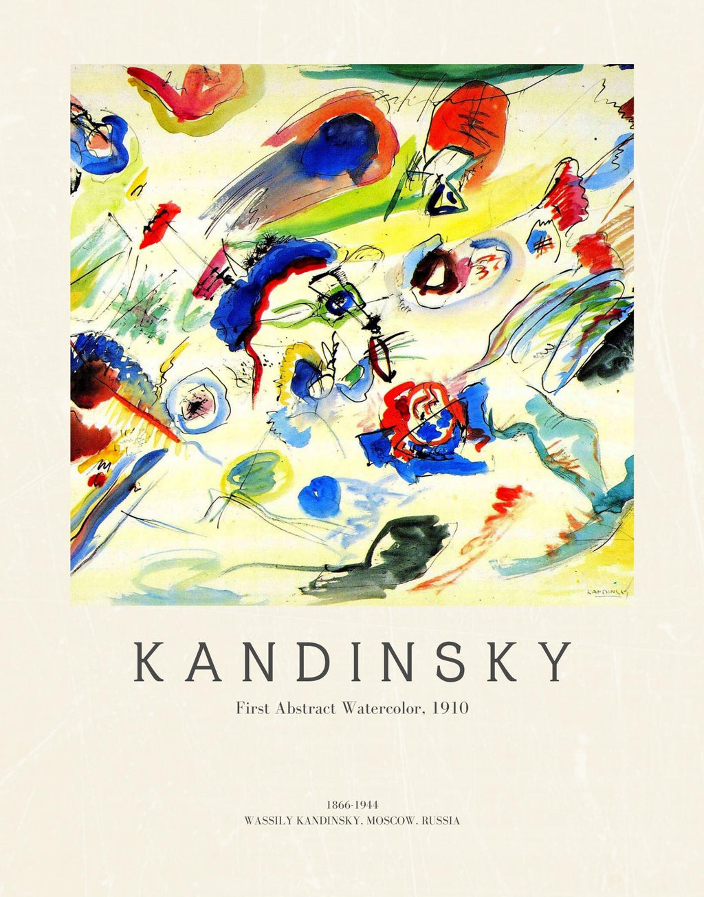 Kandinsky - First Abstract Watercolor – Knot & Soul